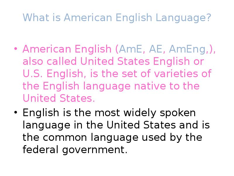 American vs British English