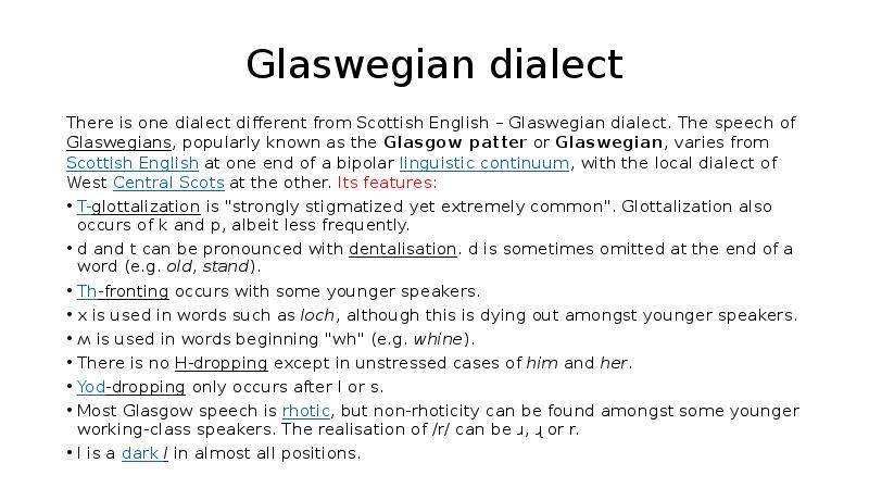 Scottish, Irish, Welsh Englishes