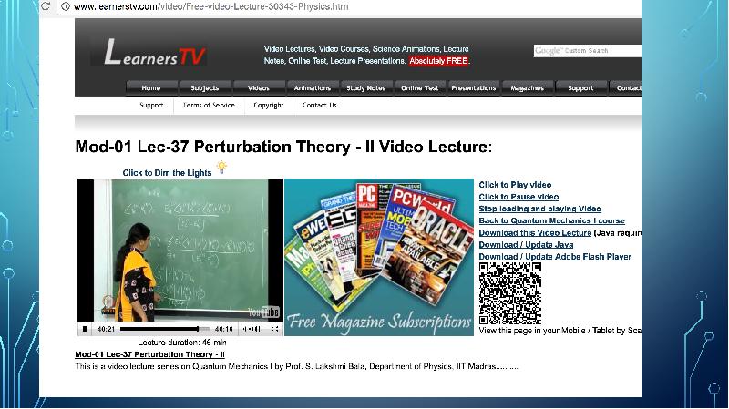 Physics in Ib School