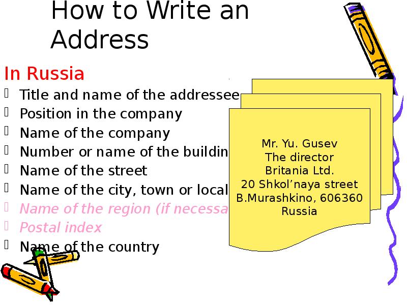 BUSINESS LETTER