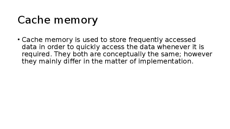 4.4 Memory