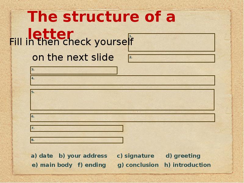 How to write a personal letter