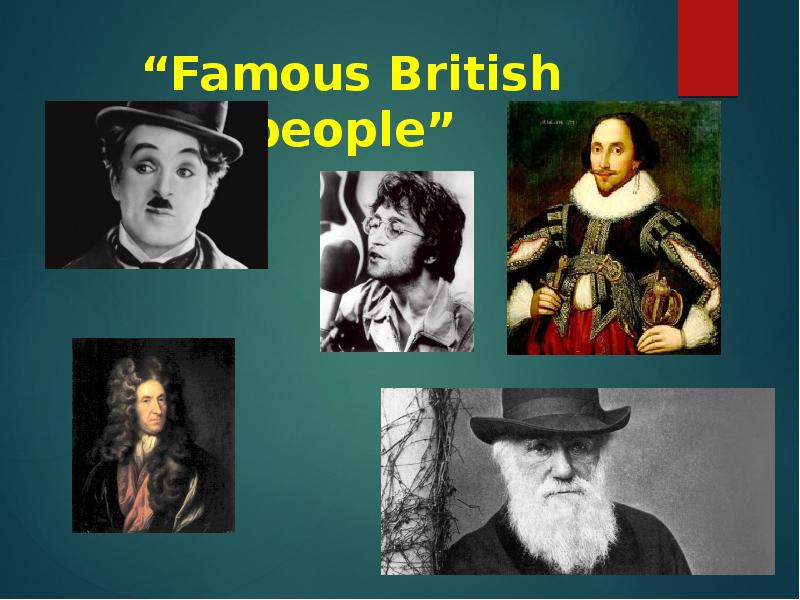 Famous British people”