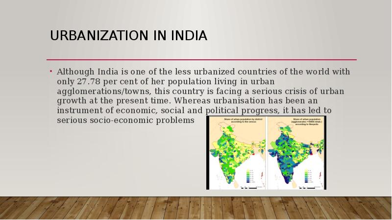 Problems of urbanization in india
