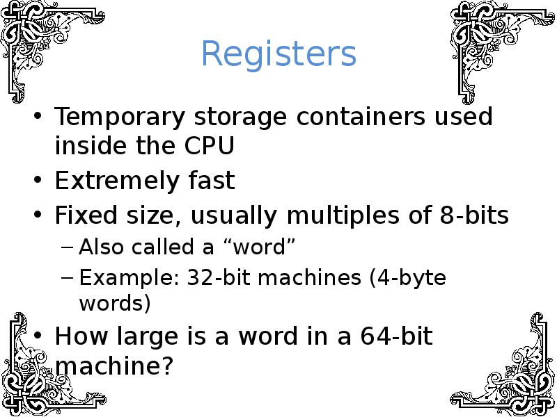 Introduction to computer systems. Architecture of computer systems. Орында