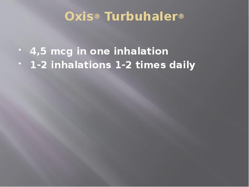 Asthma and COPD treatment
