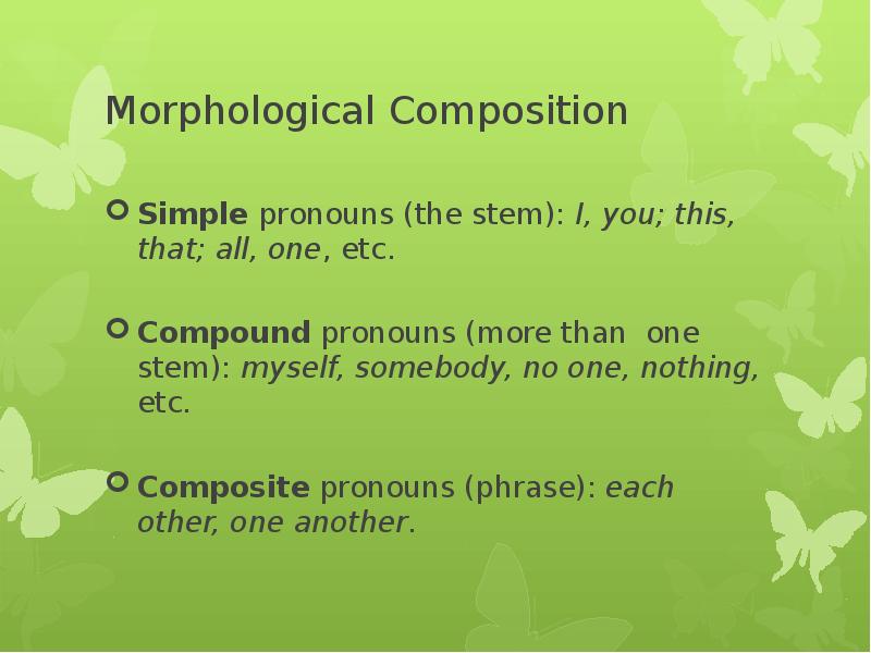 Lecture 12 the Pronoun