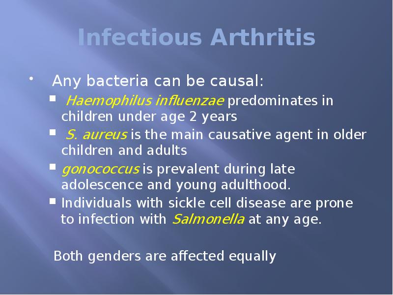 OSTEOMYELITIS and SEPTIC ARTHRITIS