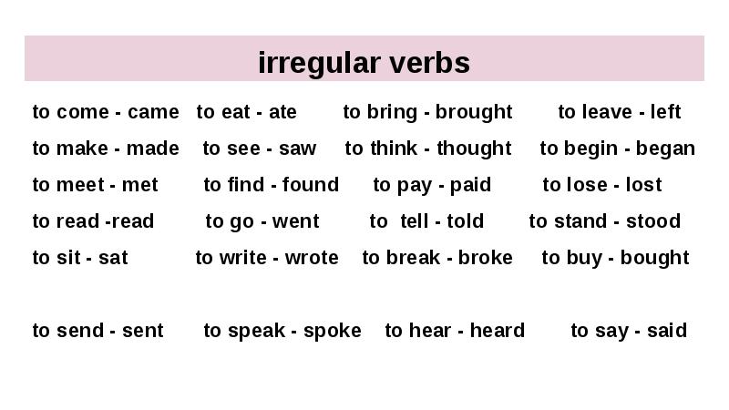 The Past Simple Tense Adverbs and expressions of frequency