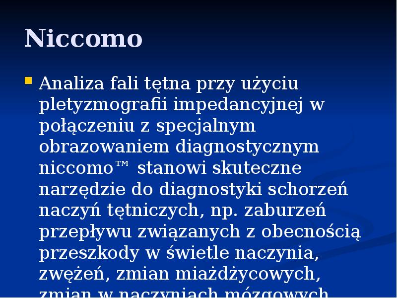 Monitorowanie układu krążenia