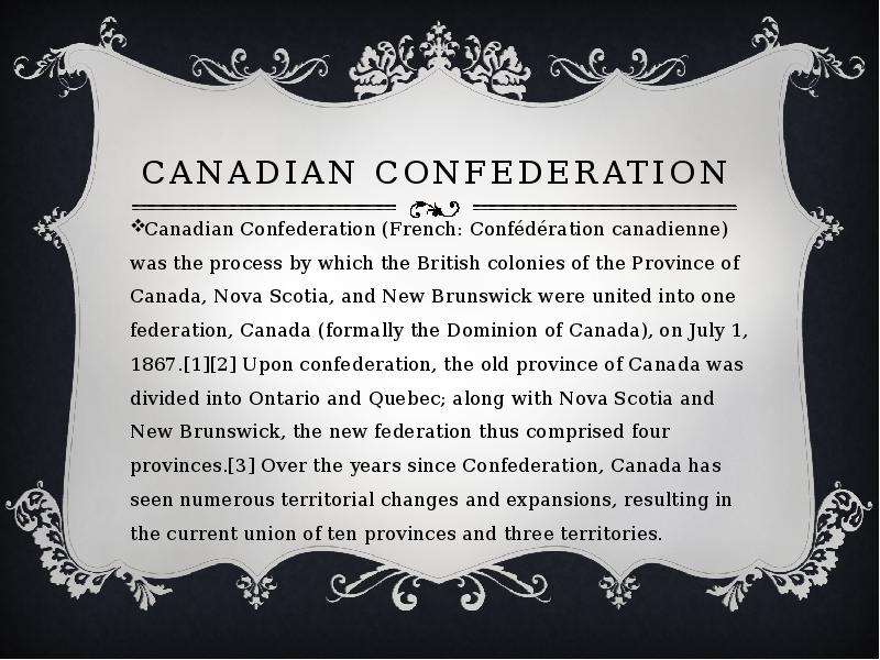 Canadian Confederation