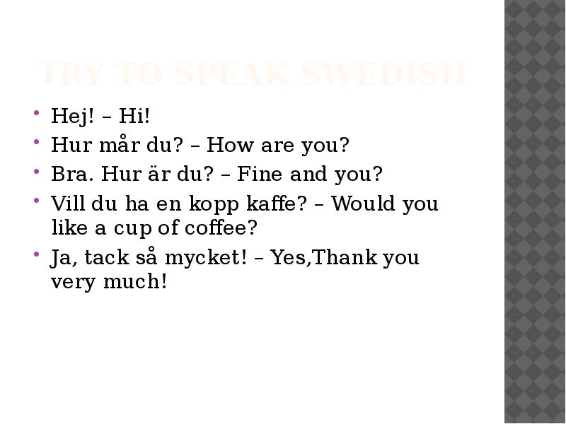 rules of etiquette in Sweden and France