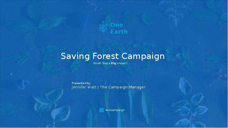 Saving Environment Campaign
