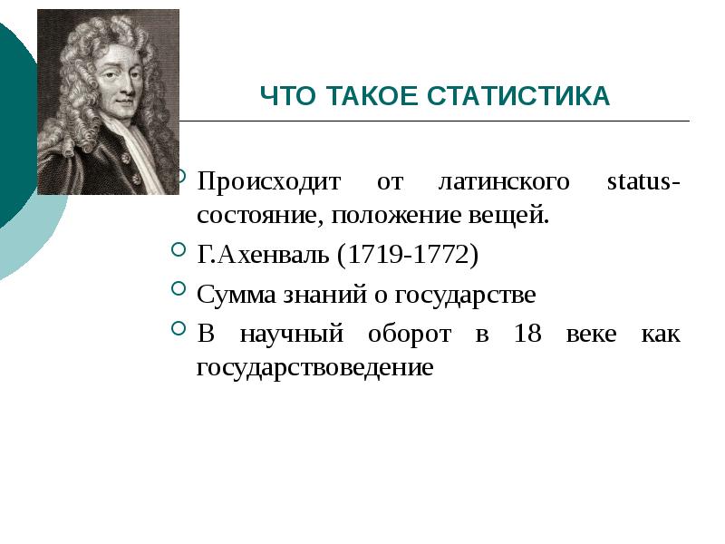 СТАТИСТИКА