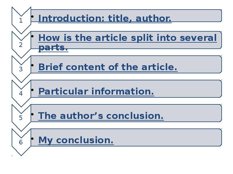 Successful article review
