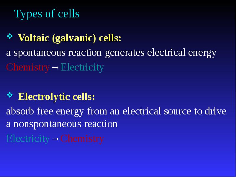 Electrochemistry