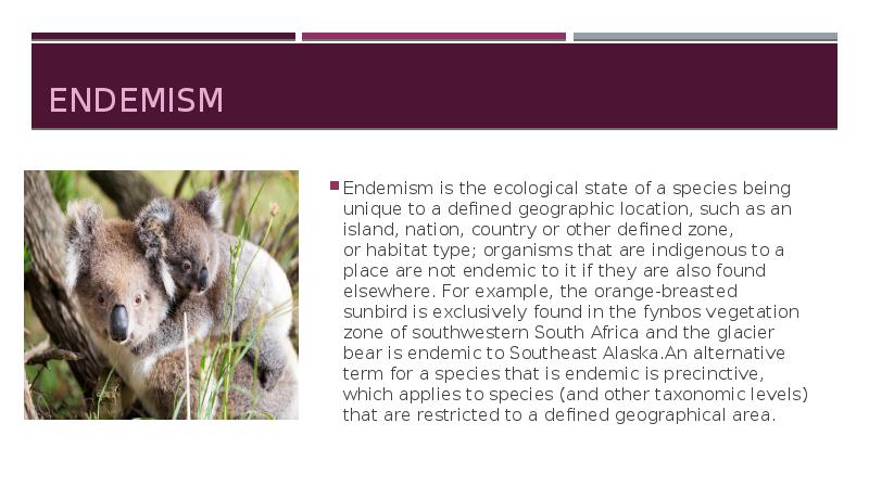 Nosogeography,endemic species, areas to settle in india