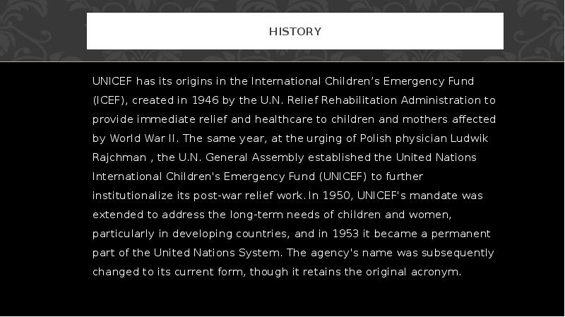 United Nations International Children's Emergency Fund