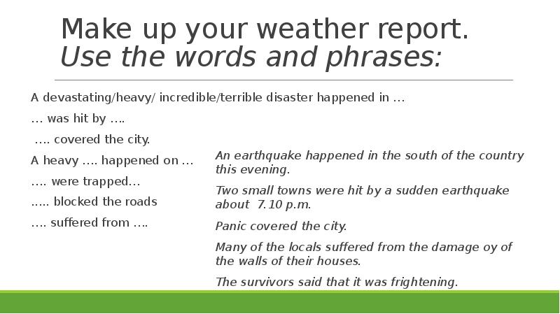 Tips what to do in natural disaster