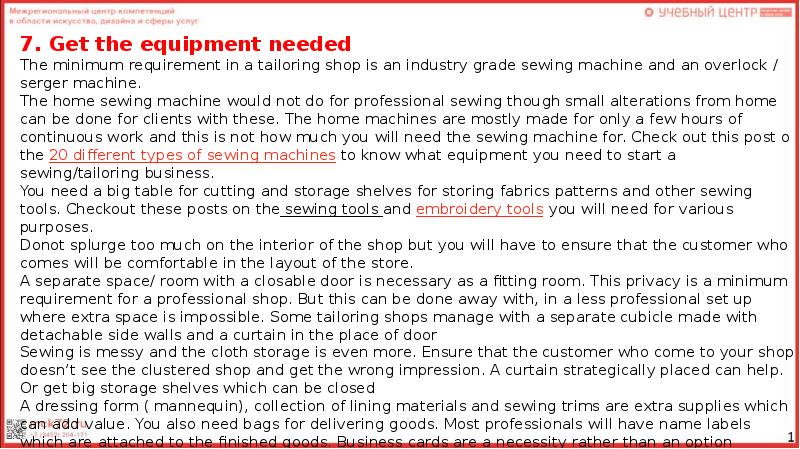 How to start a Tailoring Shop – 10 point checklist If you love sewing ...