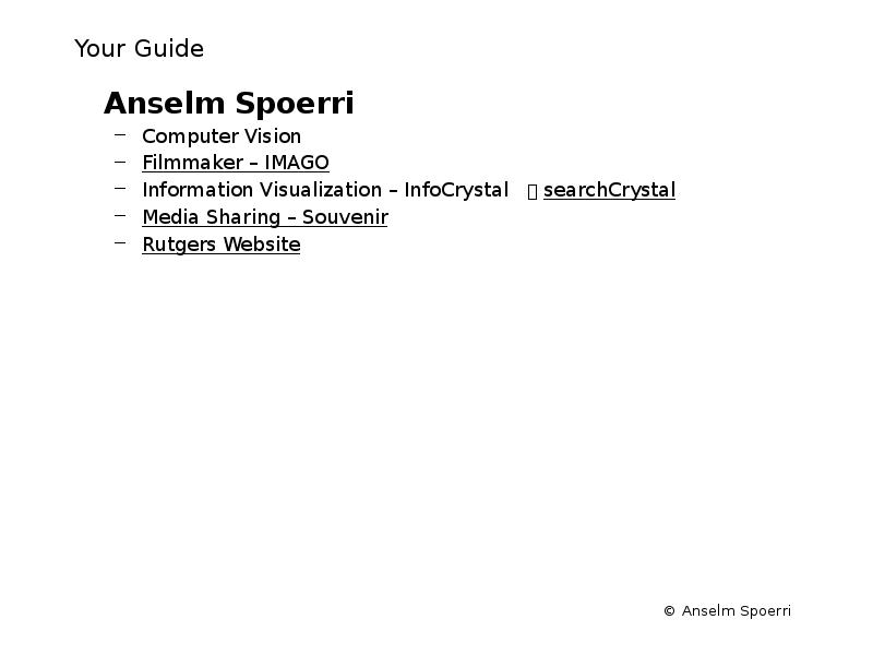 Information Visualization Course