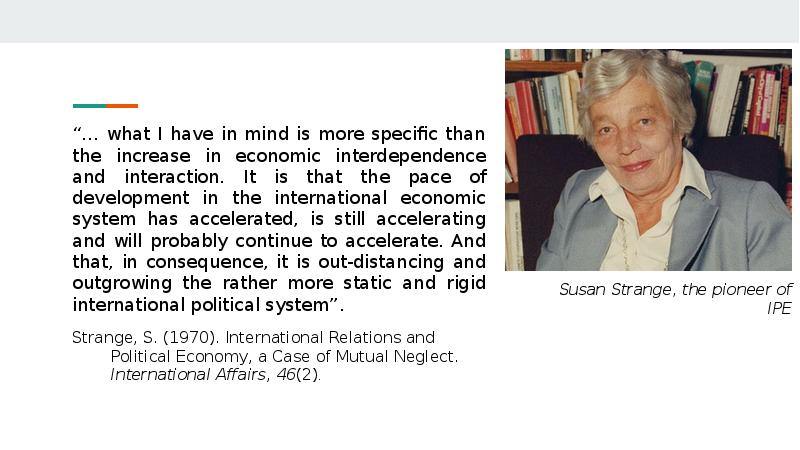 Susan Strange’s International Economics and International Relations: A ...