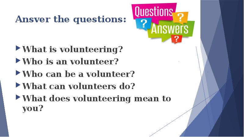 VOLUNTEERING
