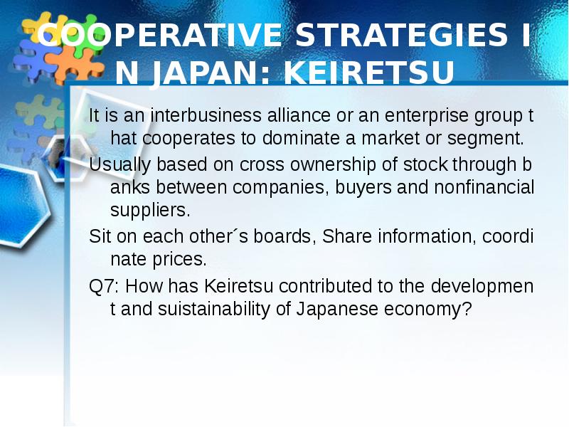 GLOBAL MARKET ENTRY STRATEGIES