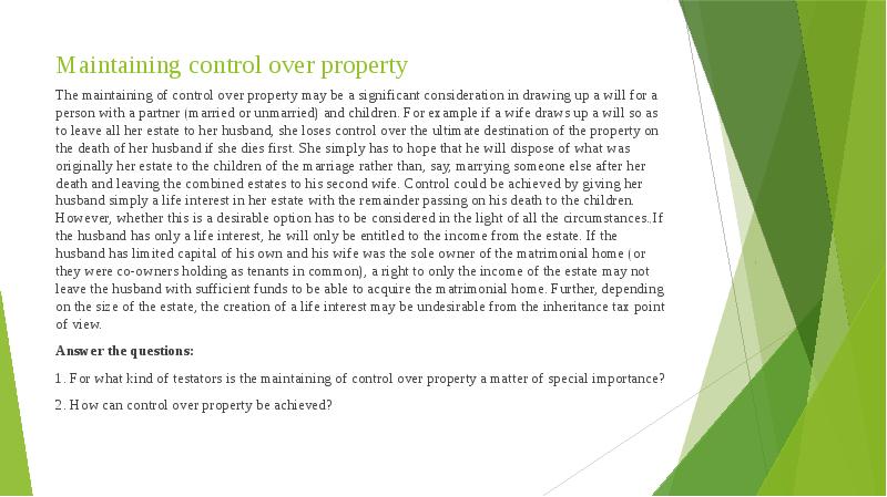 The Law of Succession