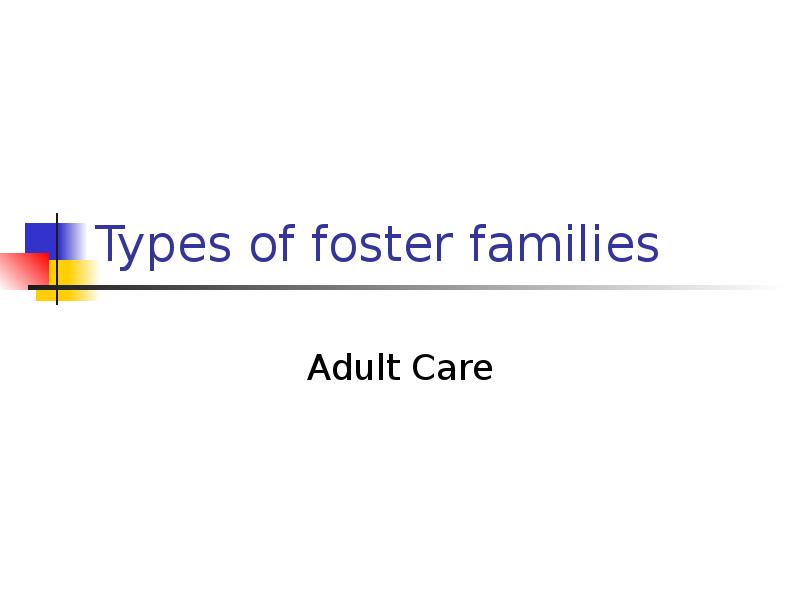 Types of foster families