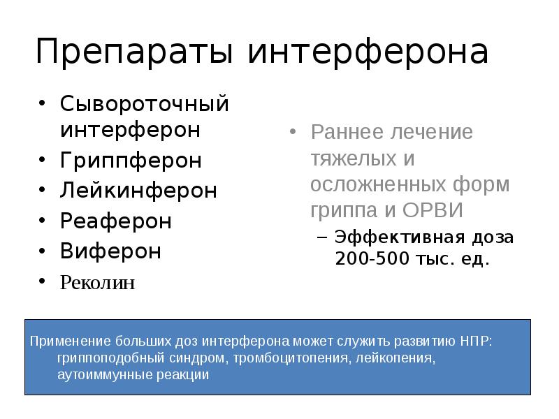 Противовирусные препараты
