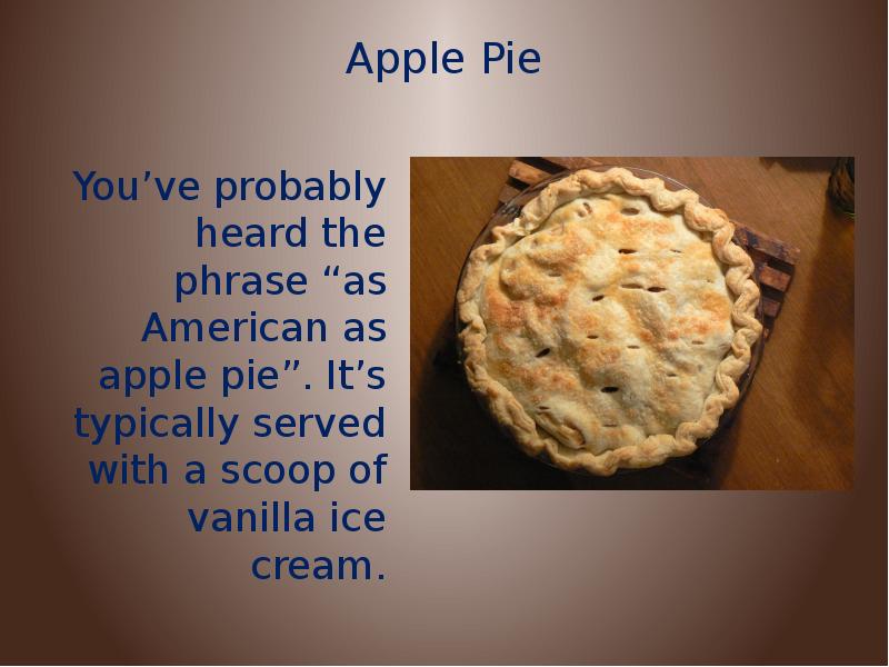 American traditional food