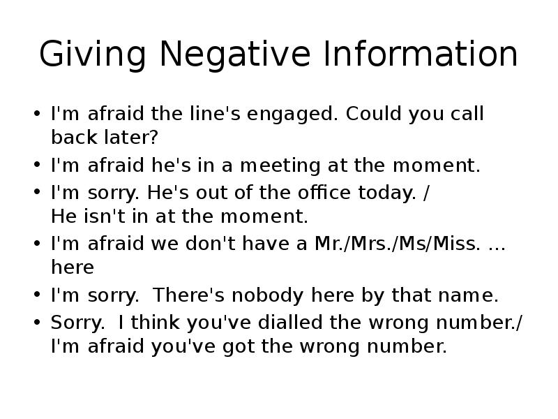 Phone Conversation
