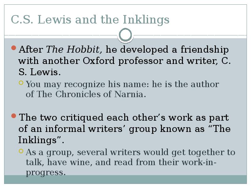 A Brief Introduction to J.R.R. Tolkien & The Hobbit