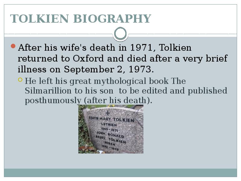 A Brief Introduction to J.R.R. Tolkien & The Hobbit