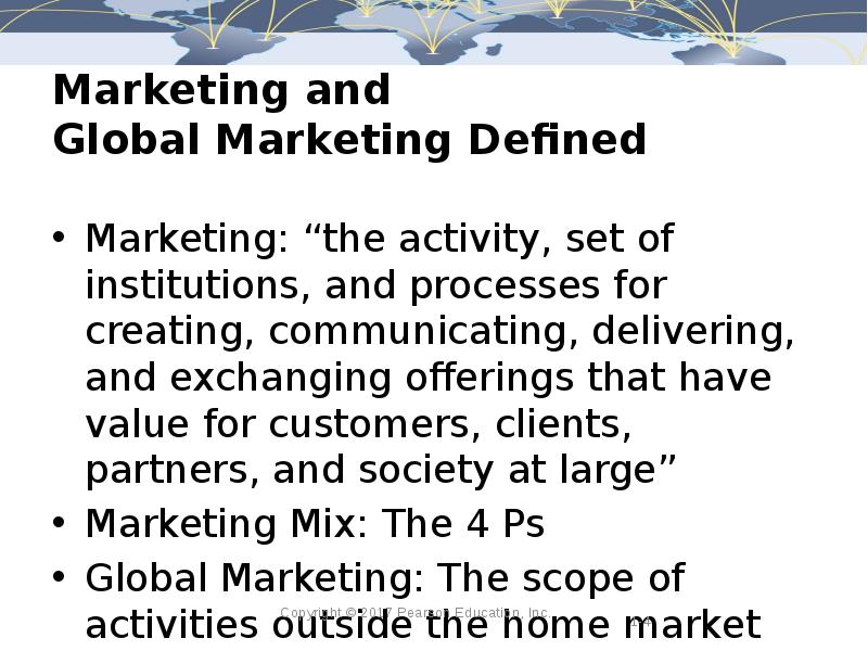 Introduction to Global Marketing Chapter 1 Global Marketing WARREN J ...