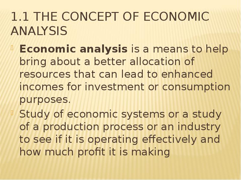 Analysis of financial and economic activities