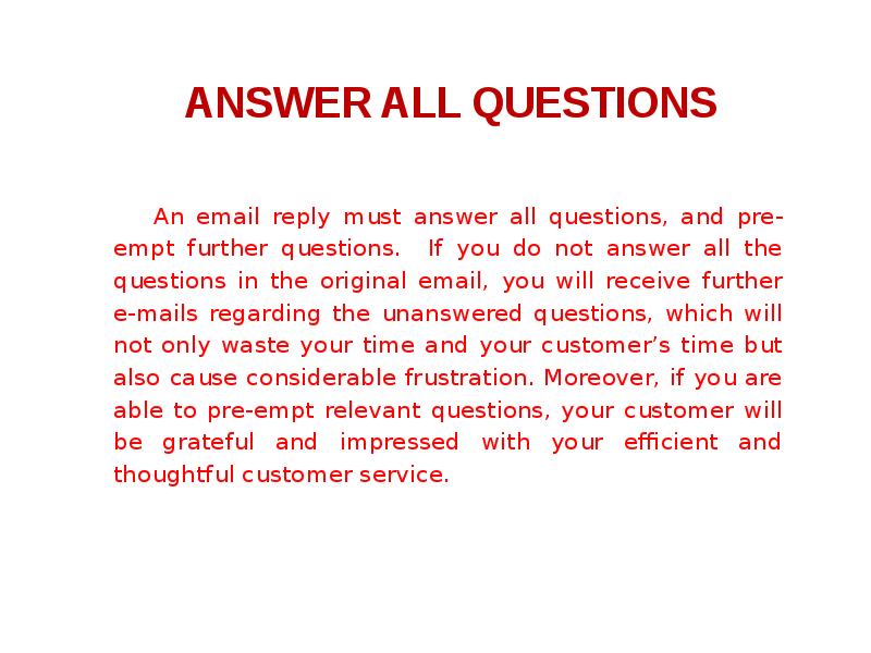 E mailing etiquette