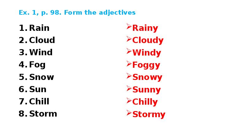 What’s the weather like?