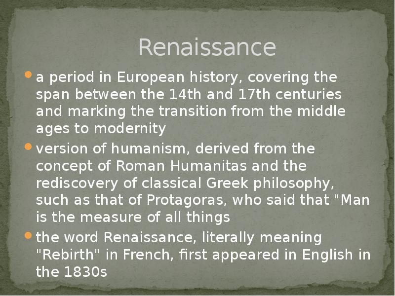 Renaissance