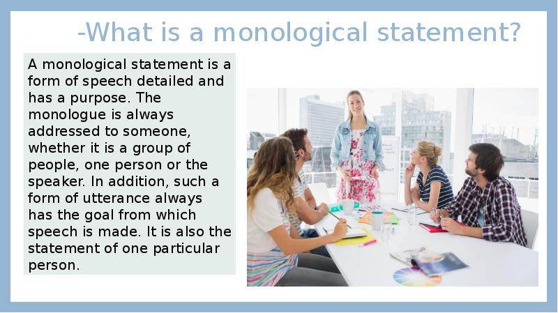 monological expression tools