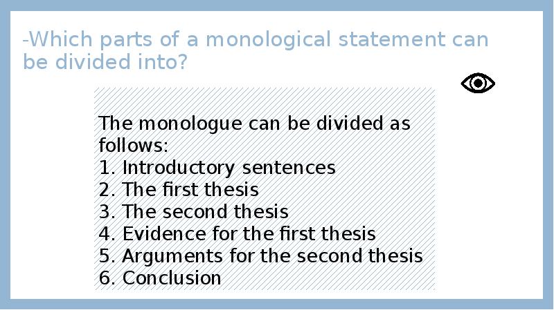 monological expression tools