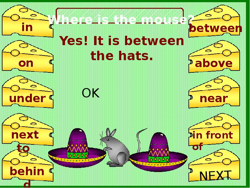 HIDE & SEEK Prepositions PLAY