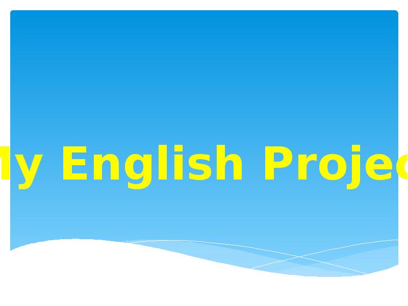 My English Project