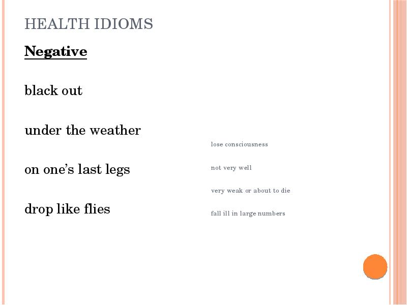 Health idioms