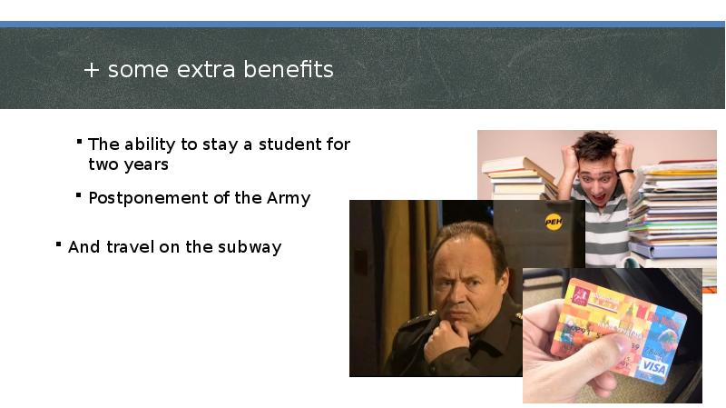 Being a Master Degree student - презентация, доклад, проект