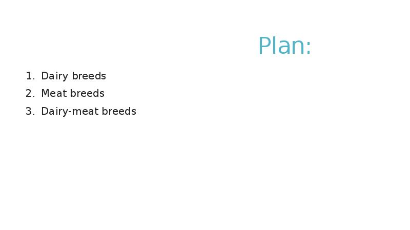 Cattle breeds