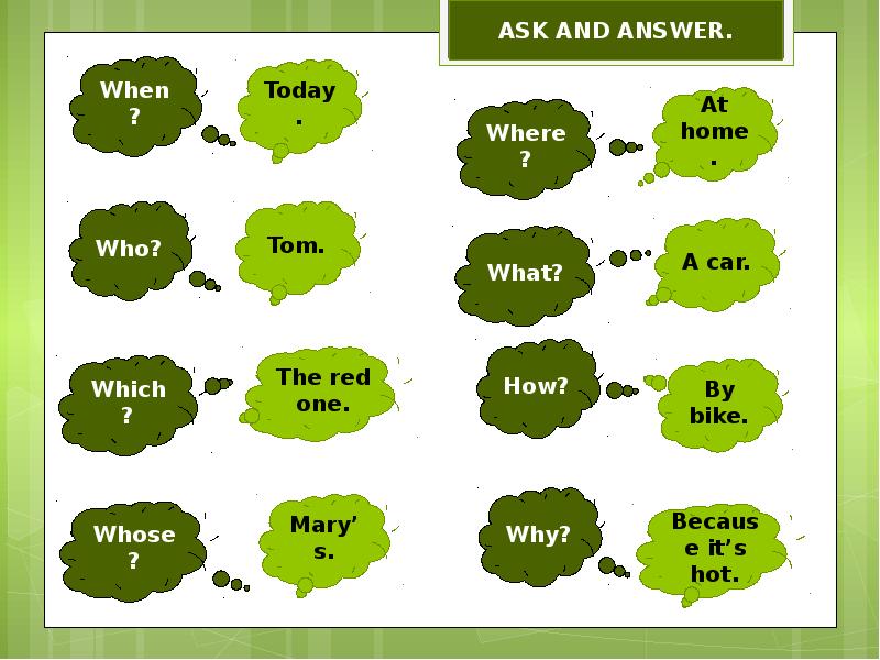 WH-QUESTIONS YES/NO QUESTIONS