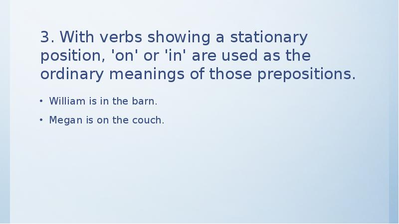 Prepositions of movement