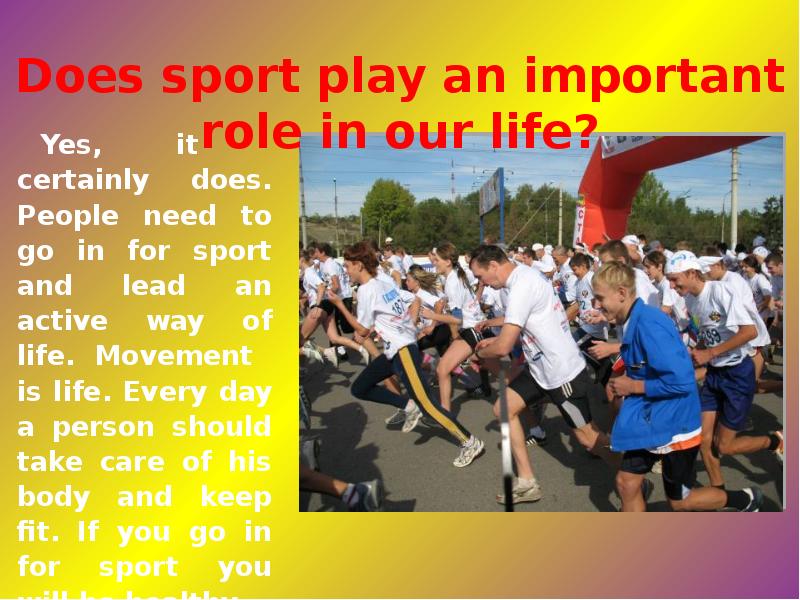 Doing sports Project